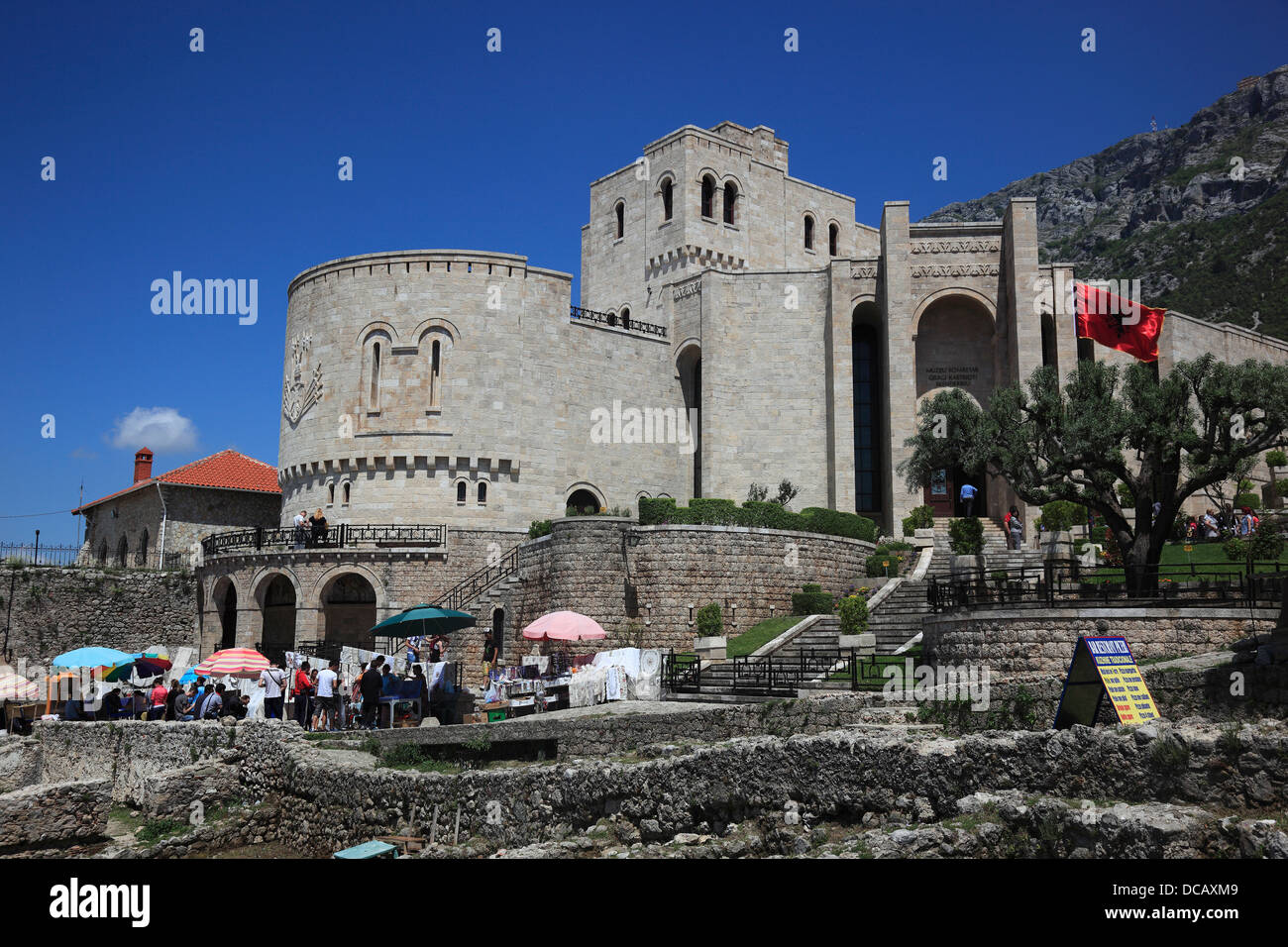 Kruja, Kruje, Albania, the Skanderbeg Museum in the environs of the ...