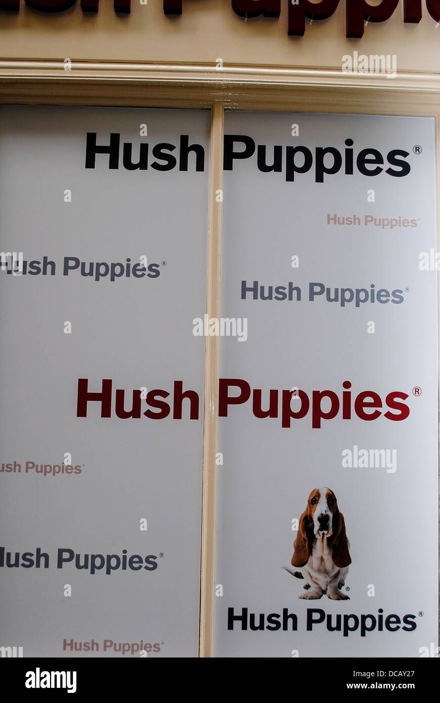 Hush Puppie shop window Stock Photo - Alamy