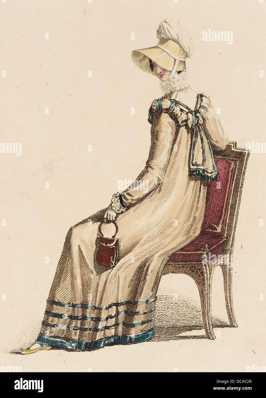 This fashion plate from LACMA features a carriage dress, a type of ...