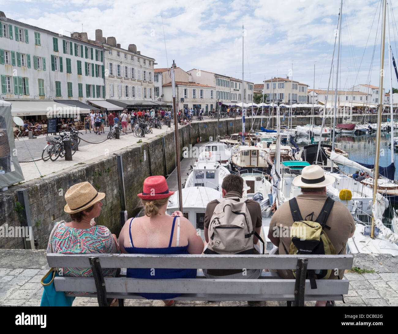 St Martin harbour Ile de Re Charente Maritime France Europe Stock Photo ...
