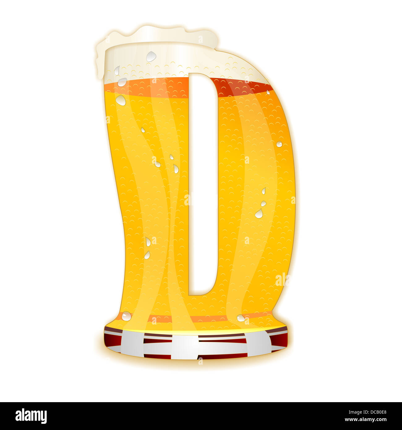 Beer glass alphabet hi-res stock photography and images - Alamy