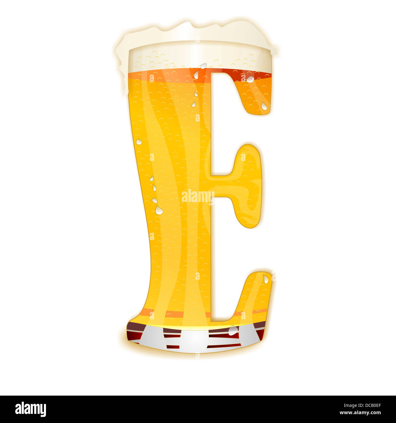 Beer glass alphabet hi-res stock photography and images - Alamy