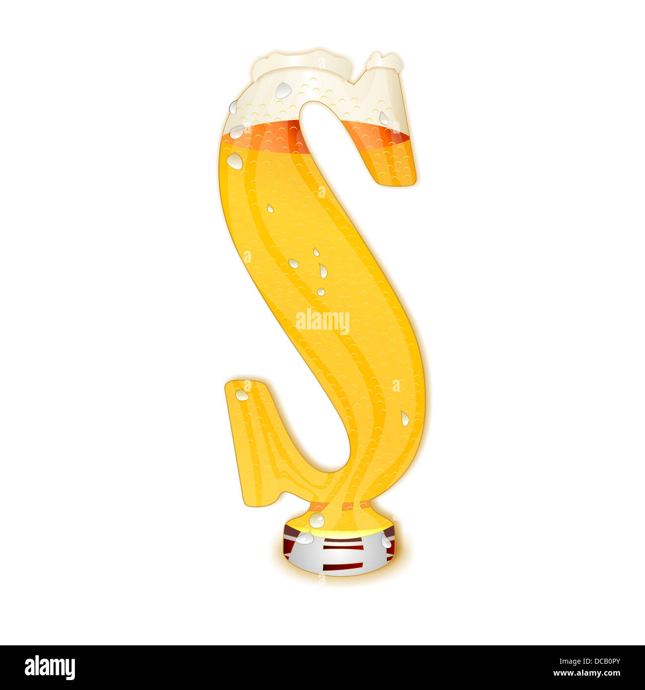 BEER ALPHABET letter S Stock Photo - Alamy