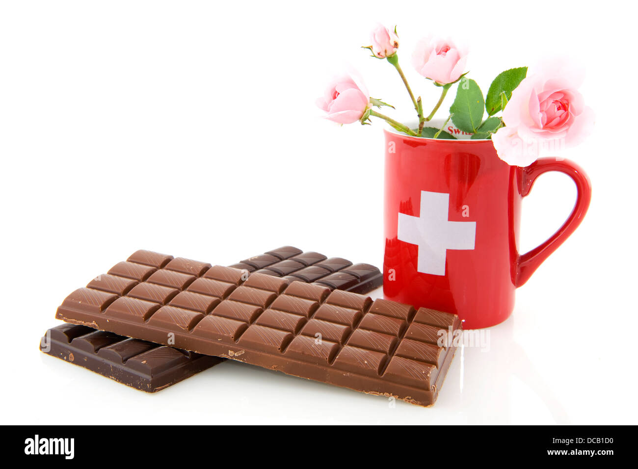 Swiss chocolate flag hi-res stock photography and images - Alamy