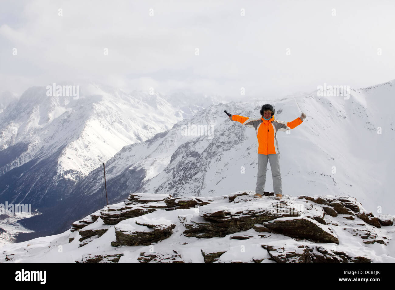 Girl with icicle hi-res stock photography and images - Alamy