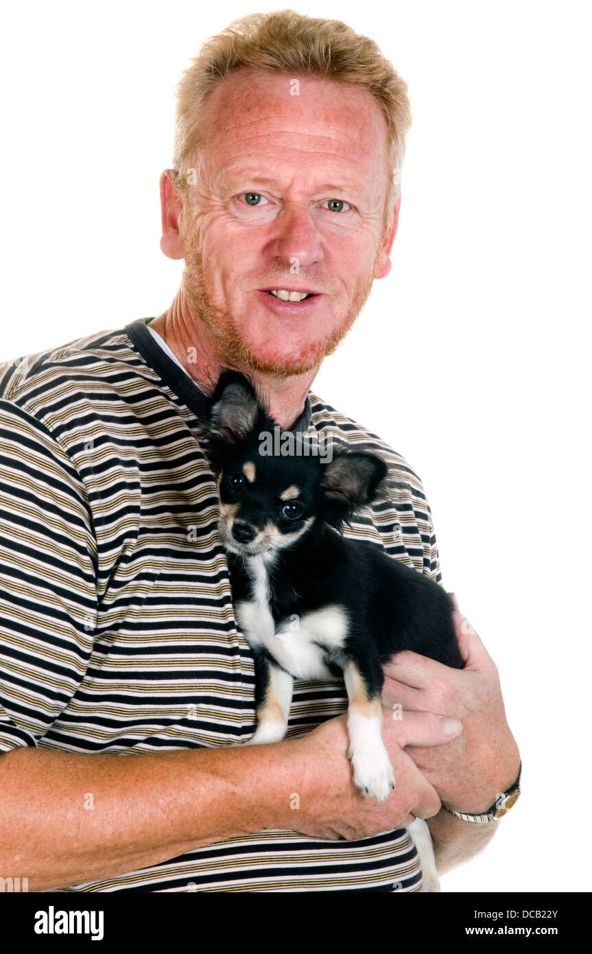 Owner with his dog Stock Photo - Alamy