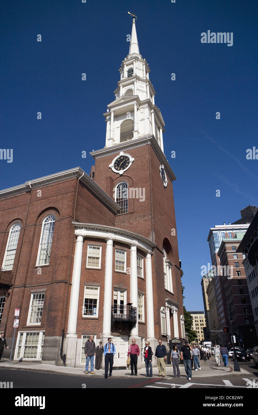 Park Street Church, Boston Common, Massachusetts, USA Stock Photo - Alamy