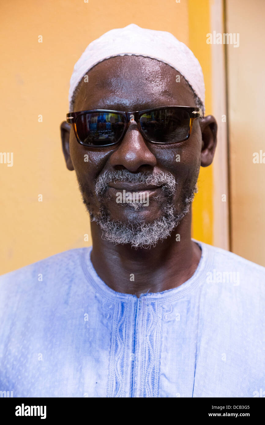 Senegalese Man Vendor in the Handicrafts Market, Goree Island, Senegal ...