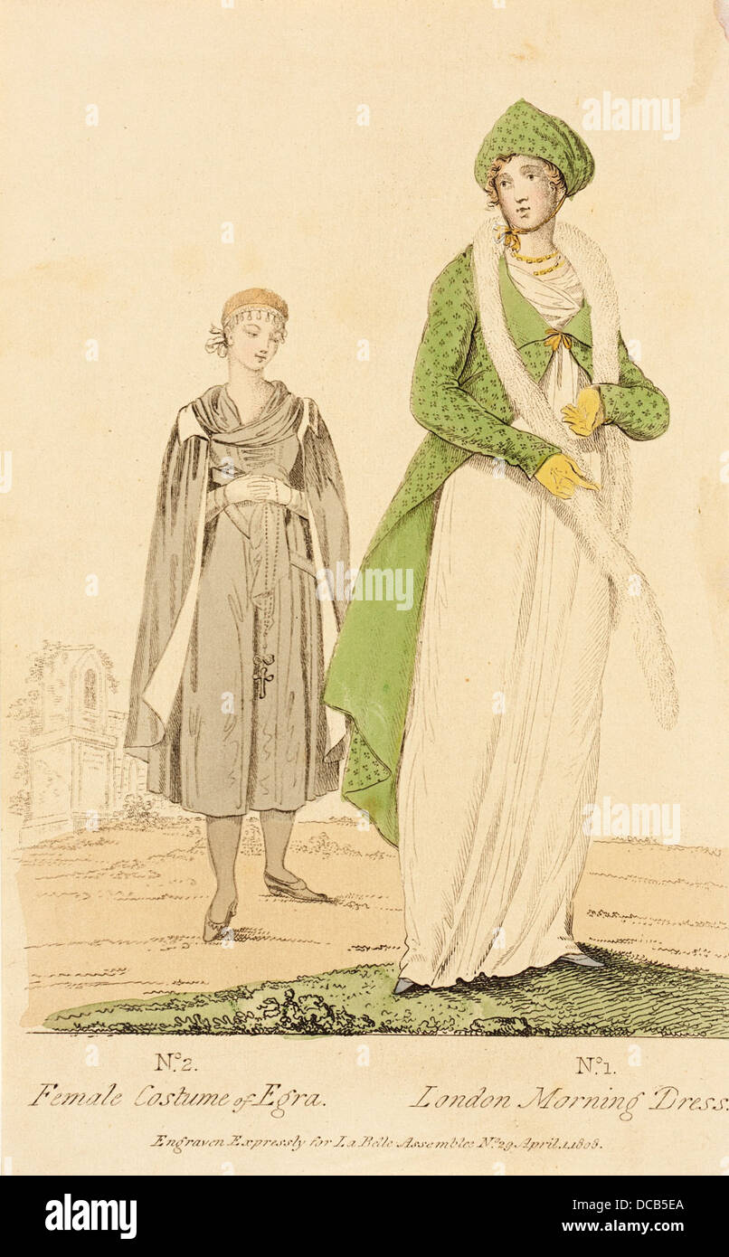 Fashion Plate (Female Costume of Egra - London Morning Dress) M.86.266. ...