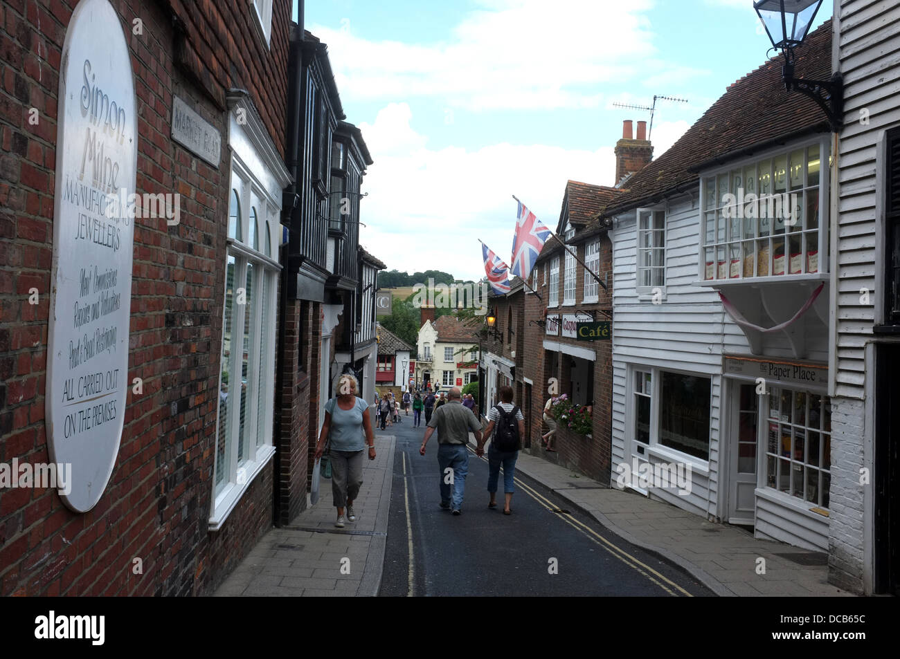 rye town east sussex south coast of england uk Stock Photo - Alamy