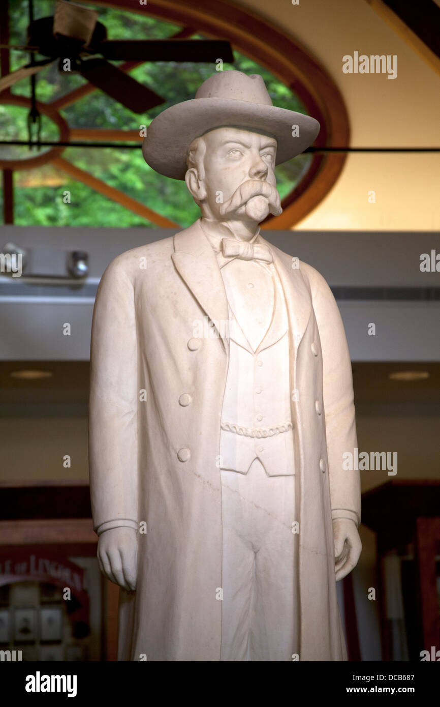 Statue of founder Jack Daniel at the Jack Daniel's distillery in ...
