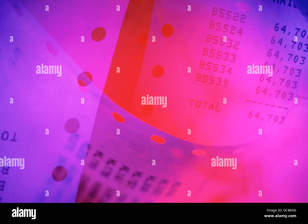 Computer data pages Stock Photo - Alamy