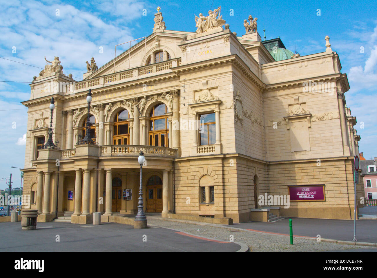 Divadlo J K Tyl theatre (1902) Vnitrni Mesto the Old town Plzen Czech ...