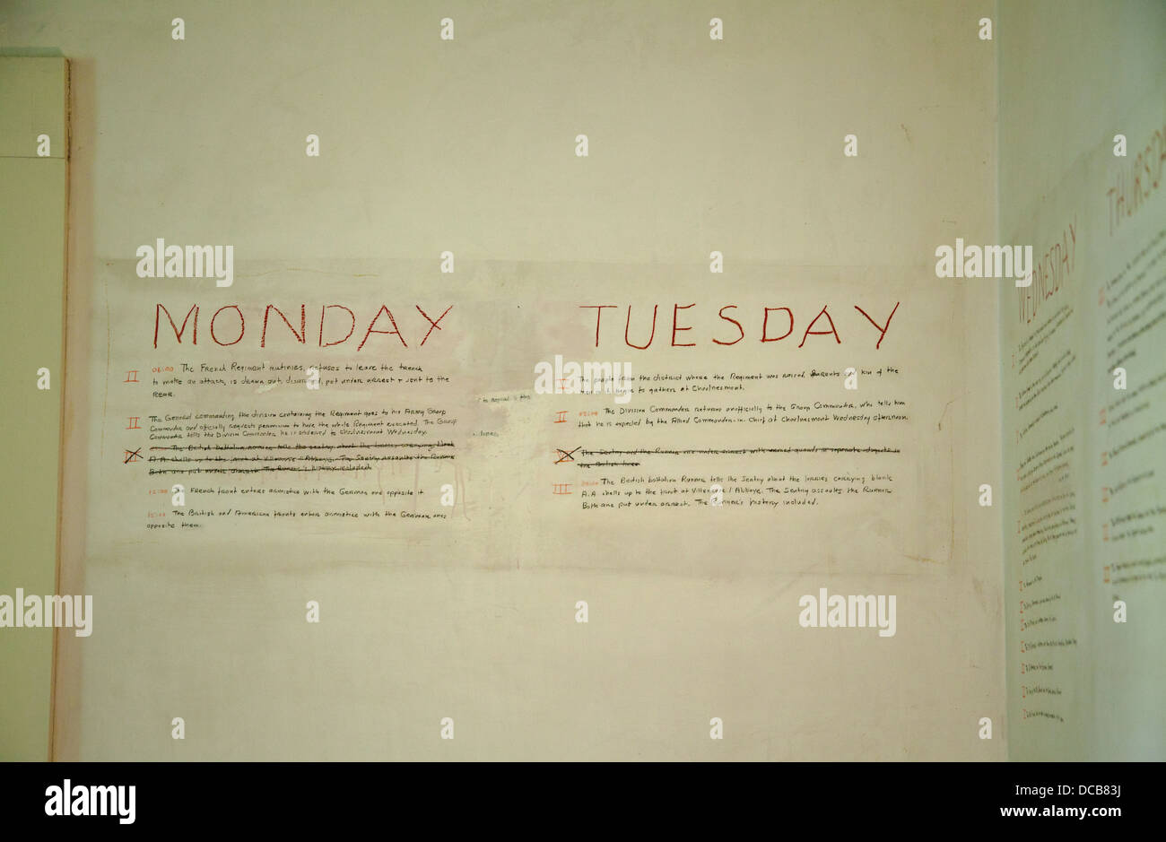 He wrote the plot outline to 'A Fable' on the office wall at Rowan Oak ...