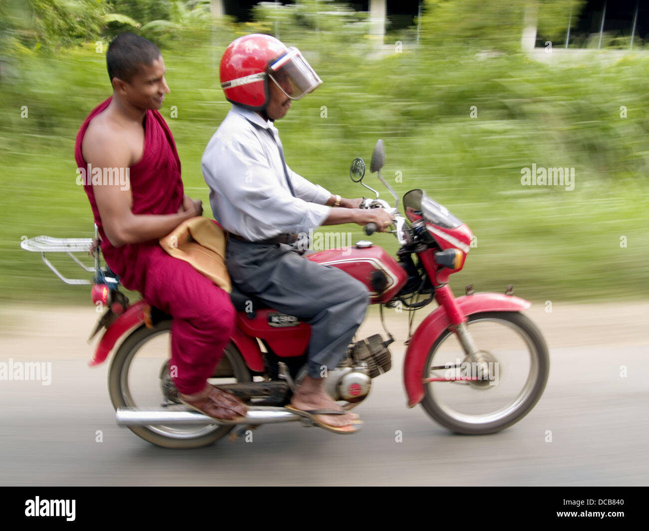 Monk Buddhist Riding Motorcycle High Resolution Stock Photography and ...