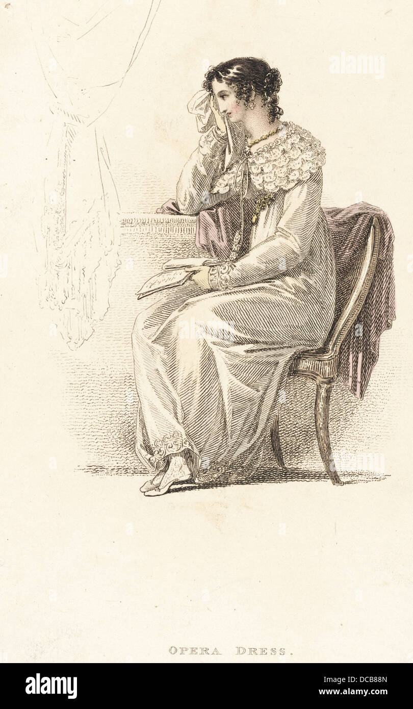 Fashion plate opera dress hi-res stock photography and images - Alamy