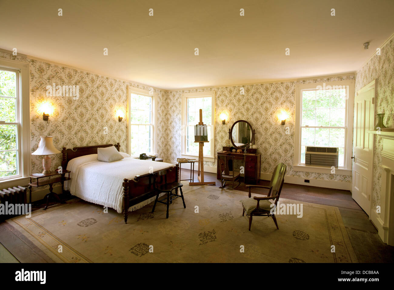 Estelle's bedroom at Rowan Oak the home of William Faulkner in Oxford ...
