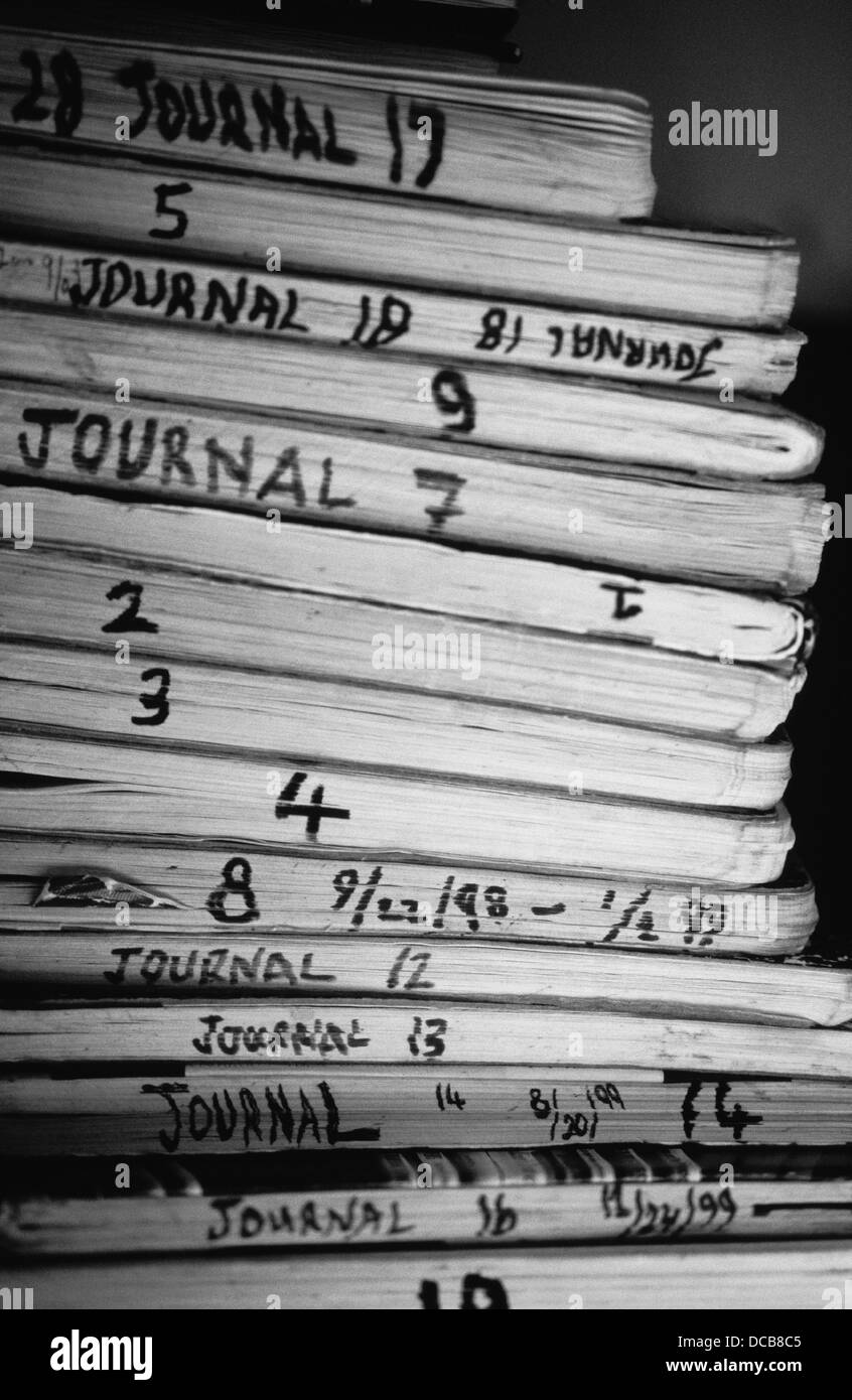 Stack of journals and notebooks Stock Photo - Alamy Stack of journals and notebooks Stock Photo - Alamy