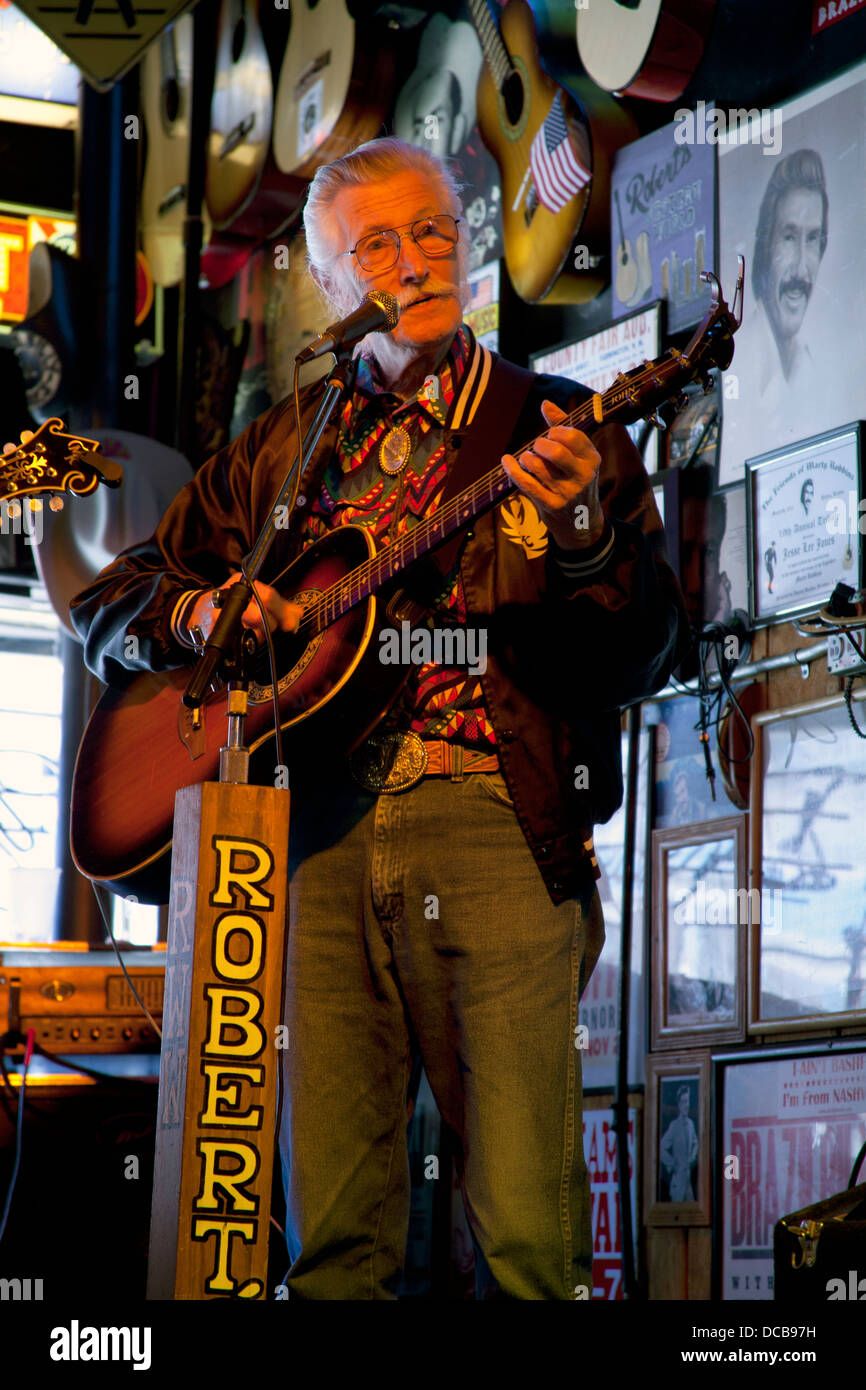 Country and Western music on stage at Roberts Western World Bar on ...