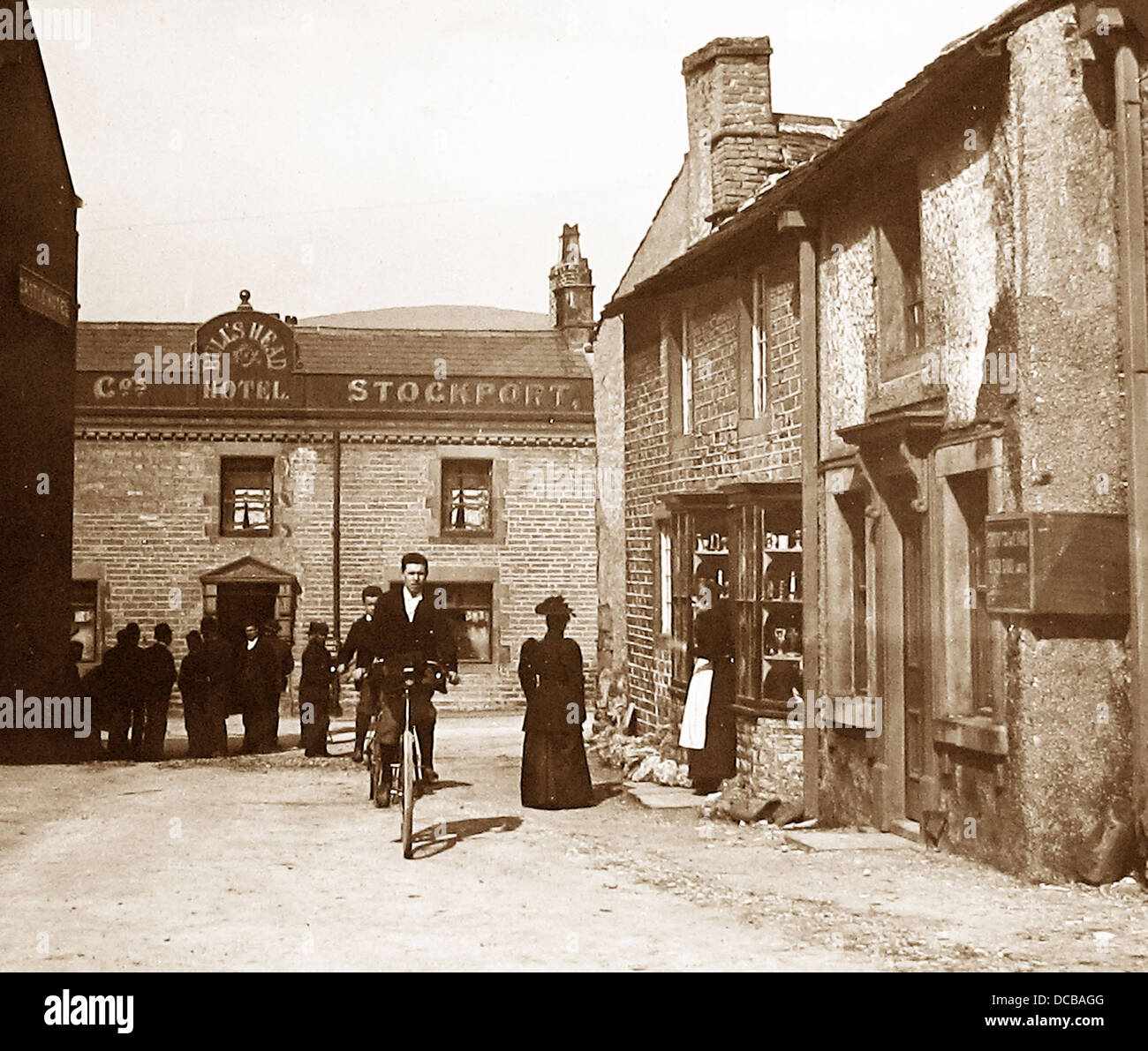 Castleton Baker's Shop early 1900s Stock Photo - Alamy