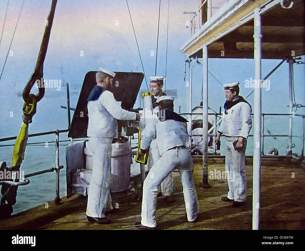 HMS Blake Victorian period Stock Photo - Alamy