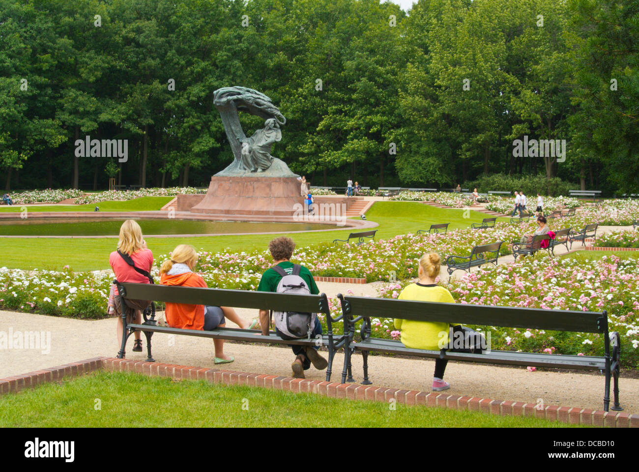 Fredric Chopin monument (1926) Park Lazienkowski the Lazienki Park ...