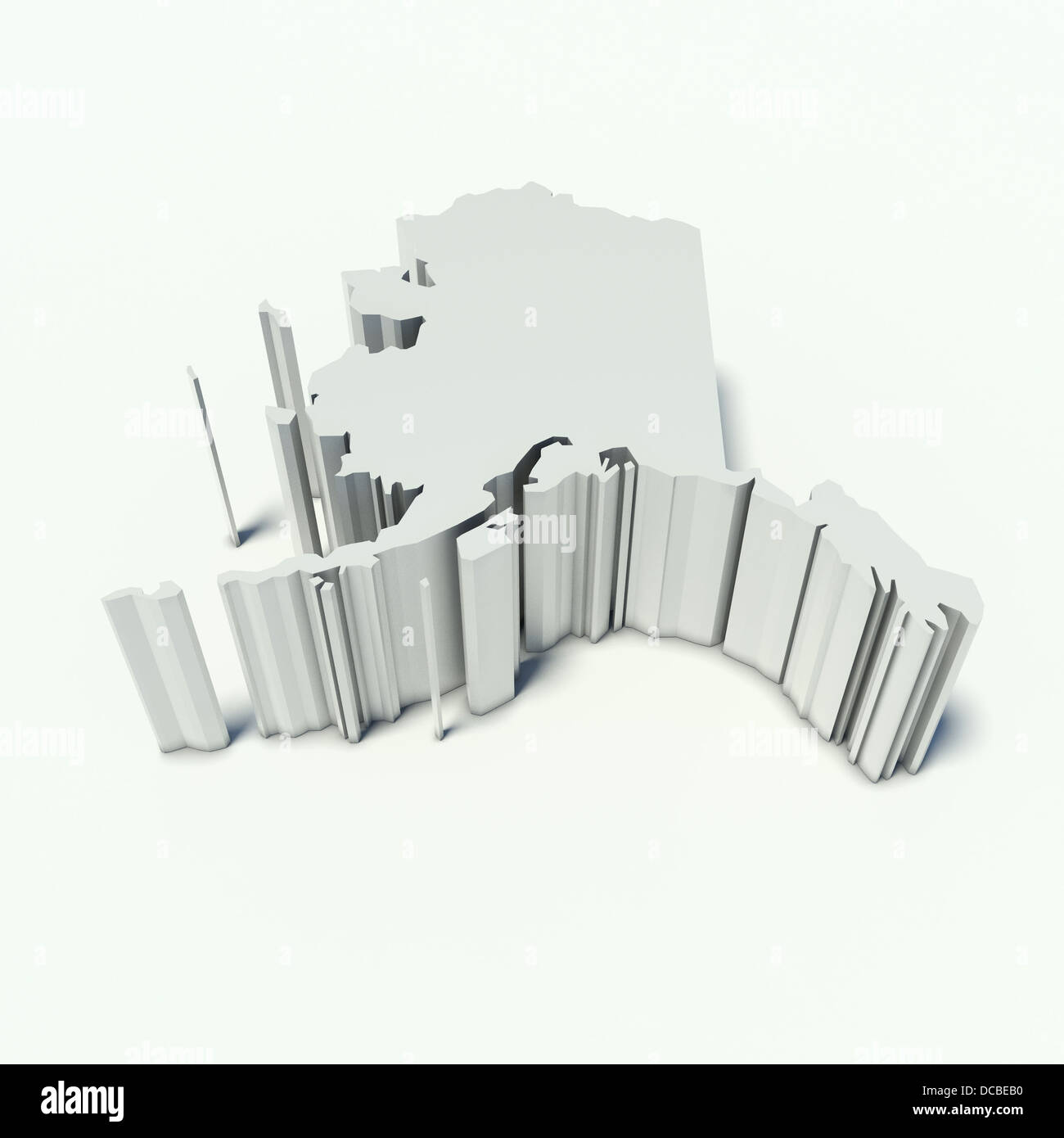 Juneau alaska map Cut Out Stock Images & Pictures - Alamy