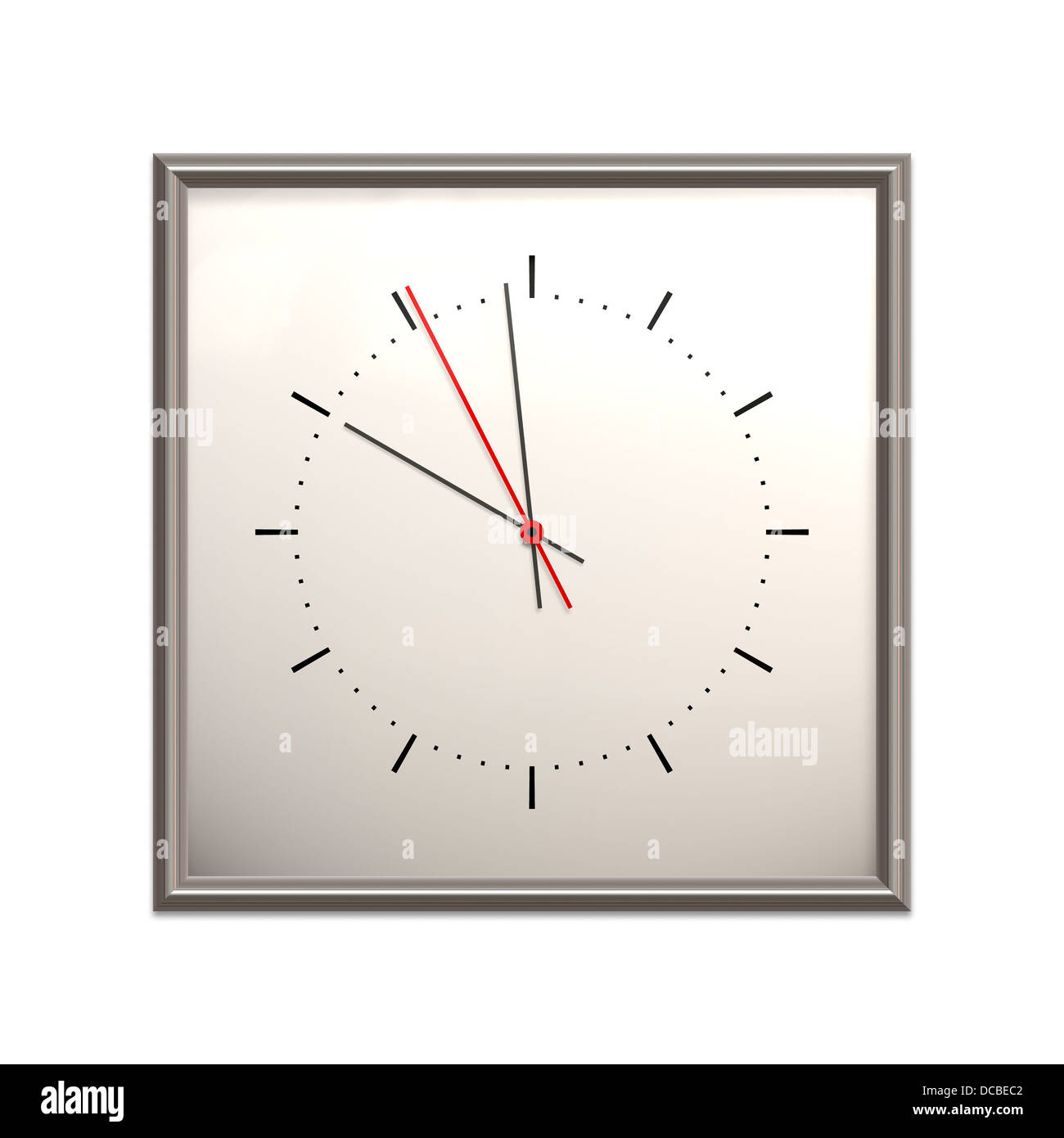 Time clock analog square hi-res stock photography and images - Alamy