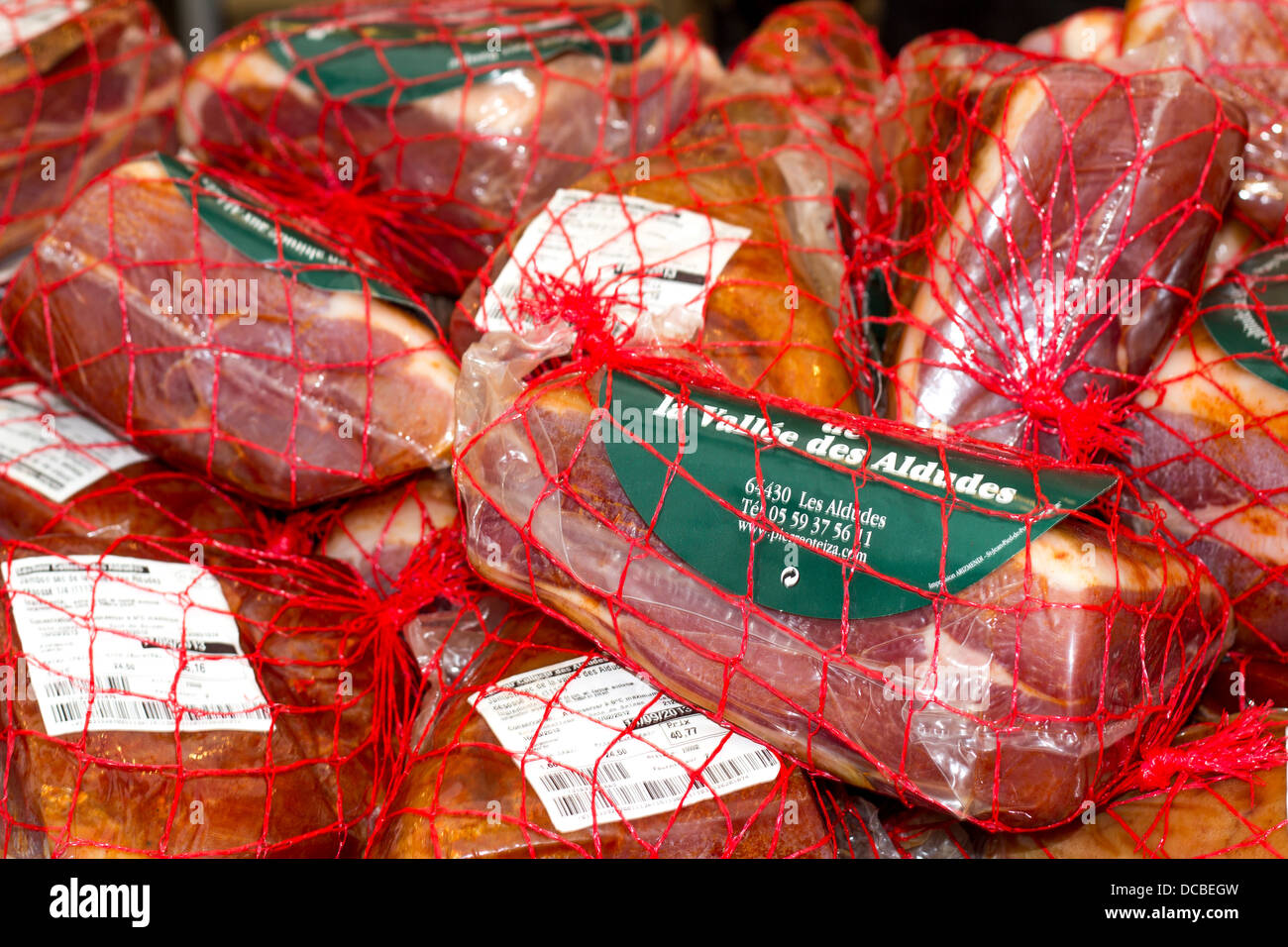 basque country traditional ham Stock Photo - Alamy
