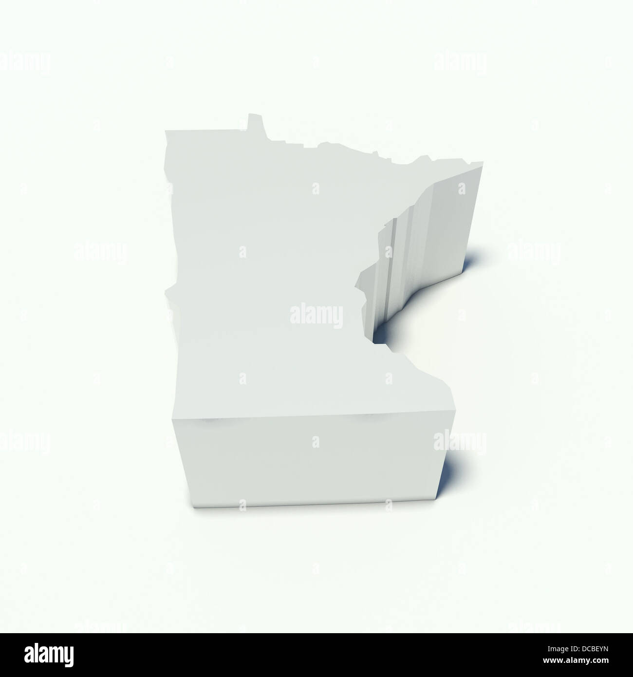 Grey minnesota map hi-res stock photography and images - Alamy