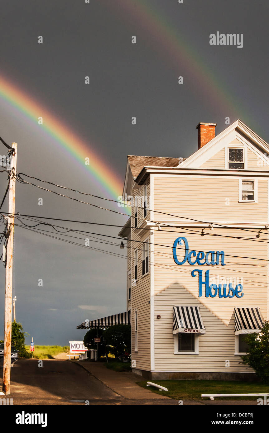 spectacular rainbow in nord america, Usa Stock Photo - Alamy