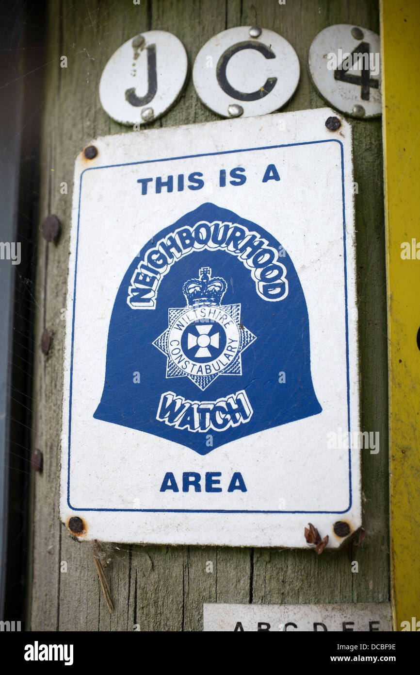 Neighbourhood Watch Sign Stock Photo - Alamy