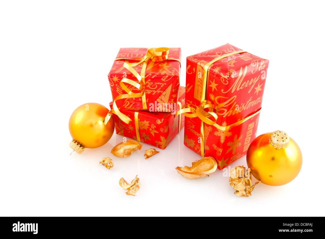 Christmas parcels Cut Out Stock Images & Pictures - Alamy