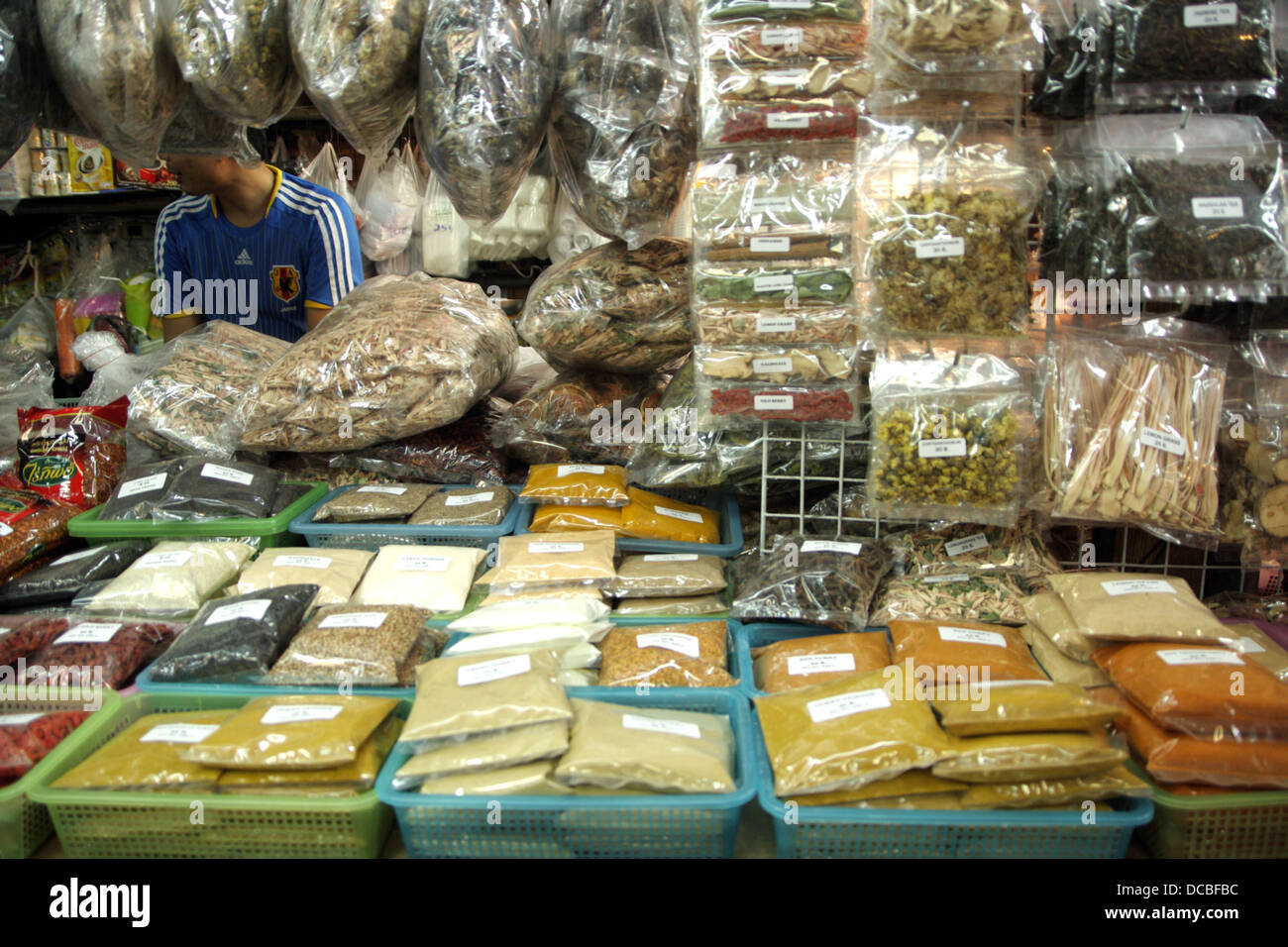 Herbs and ingredient shop at Chatuchak Weekend Market , Bangkok ...