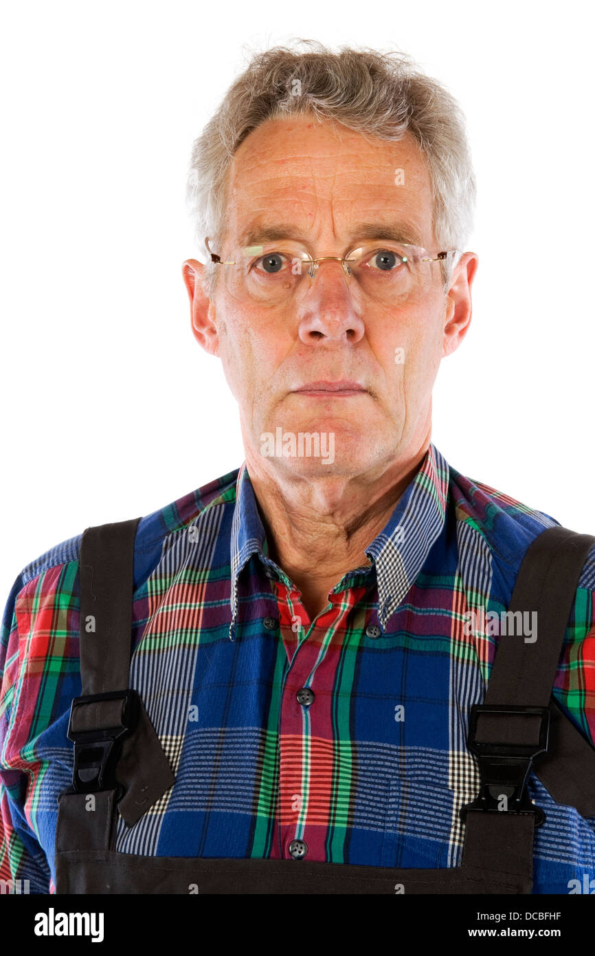 Senior working man Stock Photo - Alamy