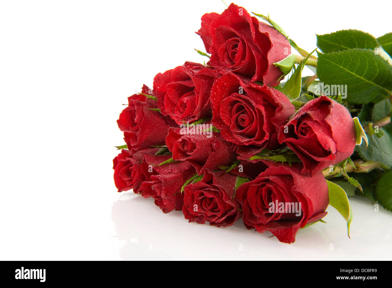 Bouquet red roses Stock Photo - Alamy