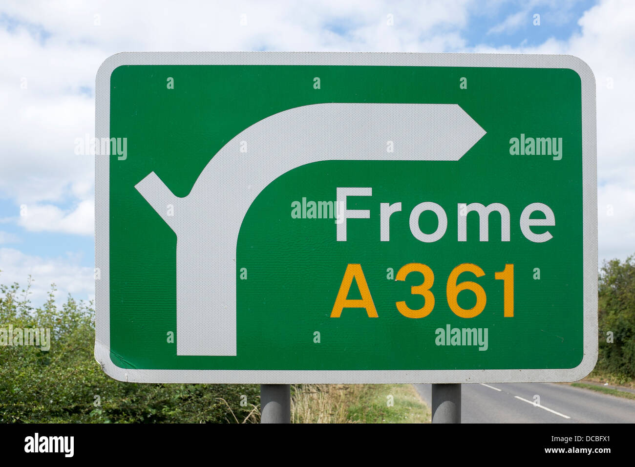 A361 Road Direction Sign to Frome Somerset England UK Stock Photo - Alamy