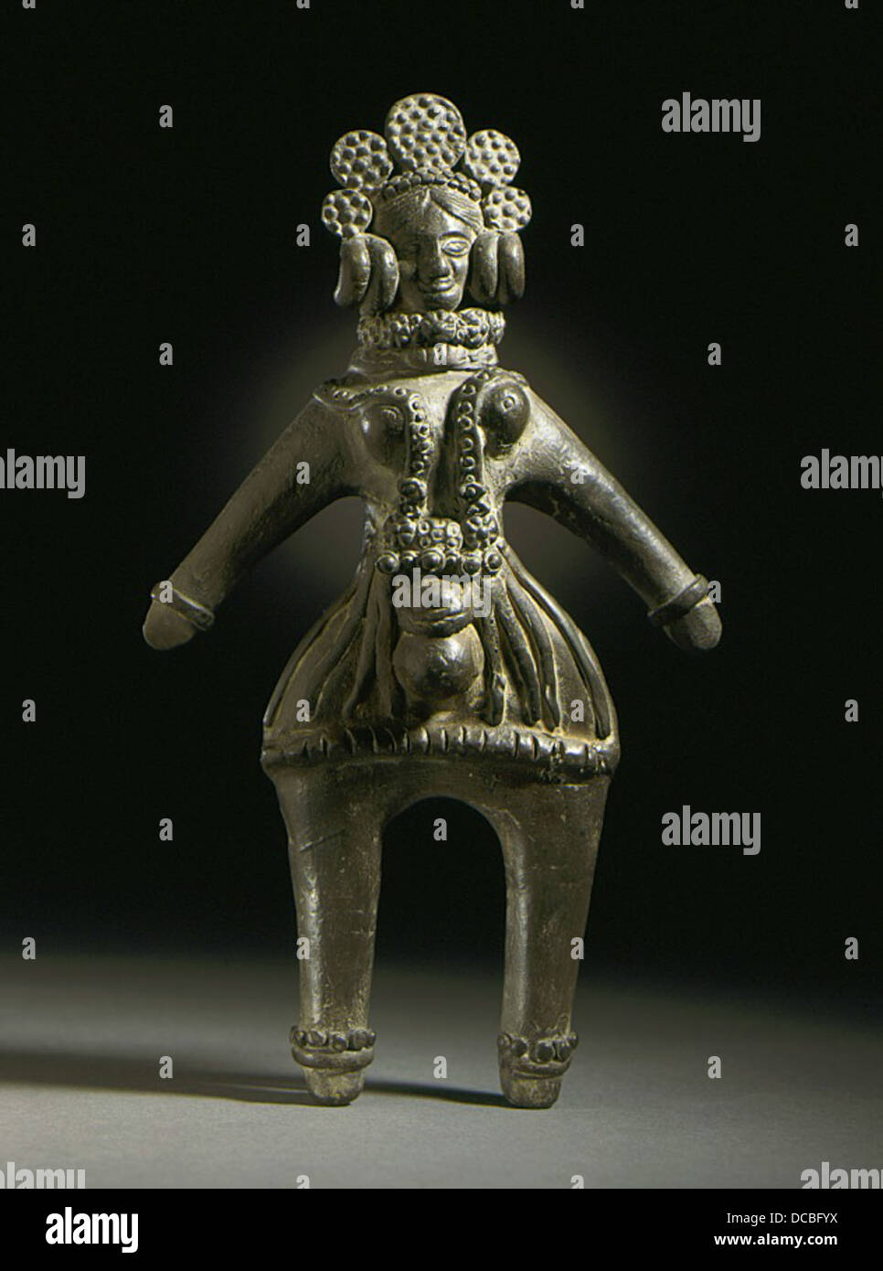 This sculpture represents a goddess figure, showcasing the divine ...