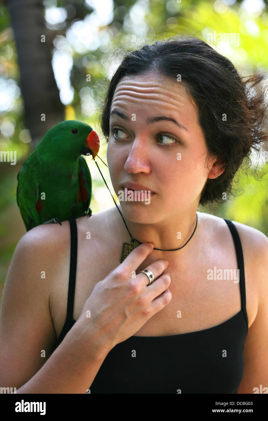 Feathers girl hi-res stock photography and images - Alamy