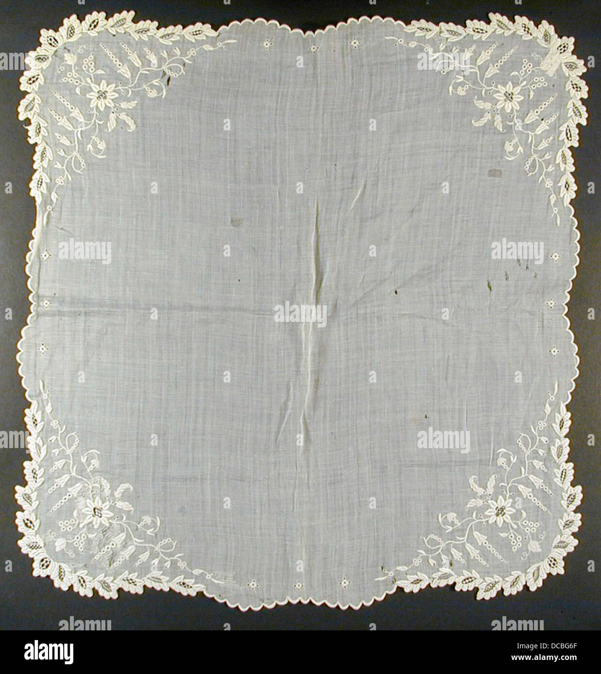 This handkerchief, part of LACMA's collection, features intricate ...