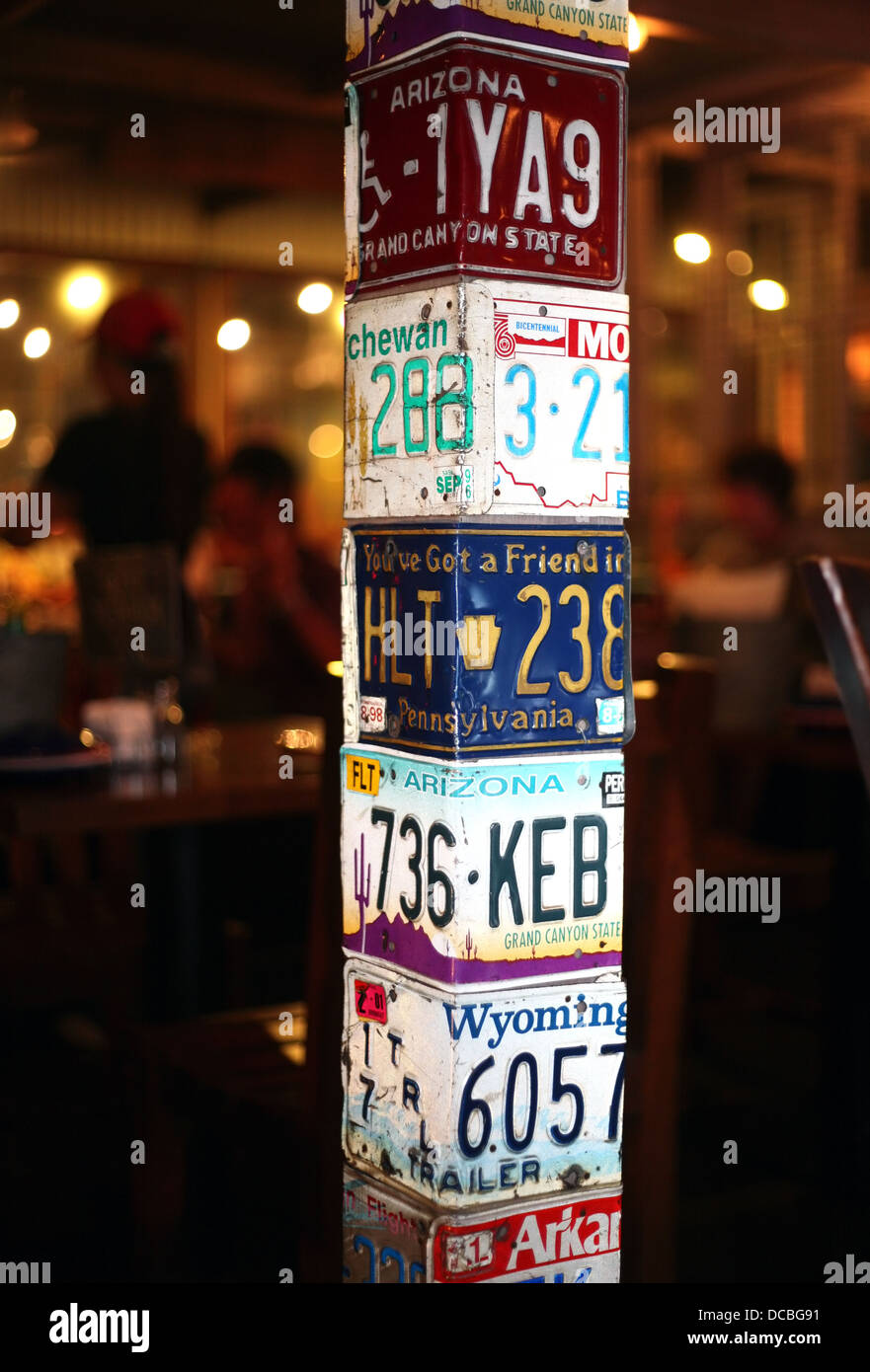 Collection of american car number plates hi-res stock photography and ...