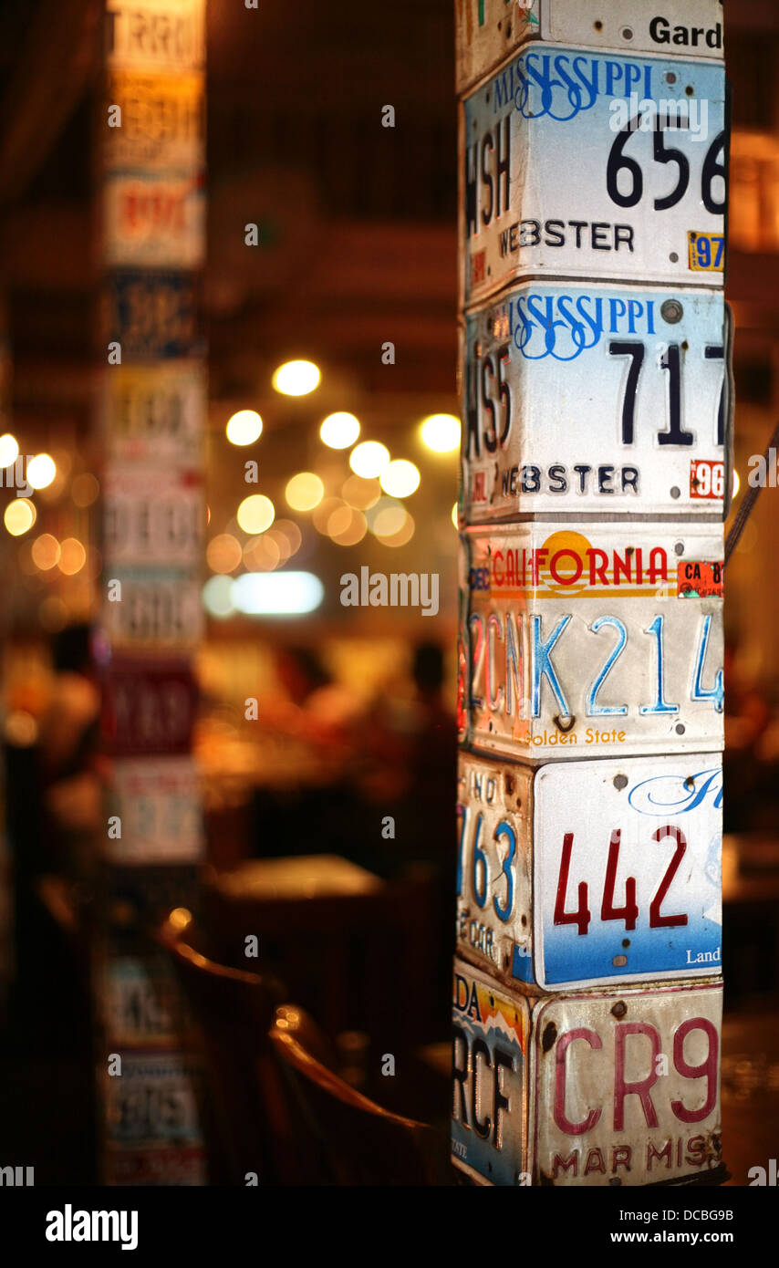 Old american number plates hi-res stock photography and images - Alamy