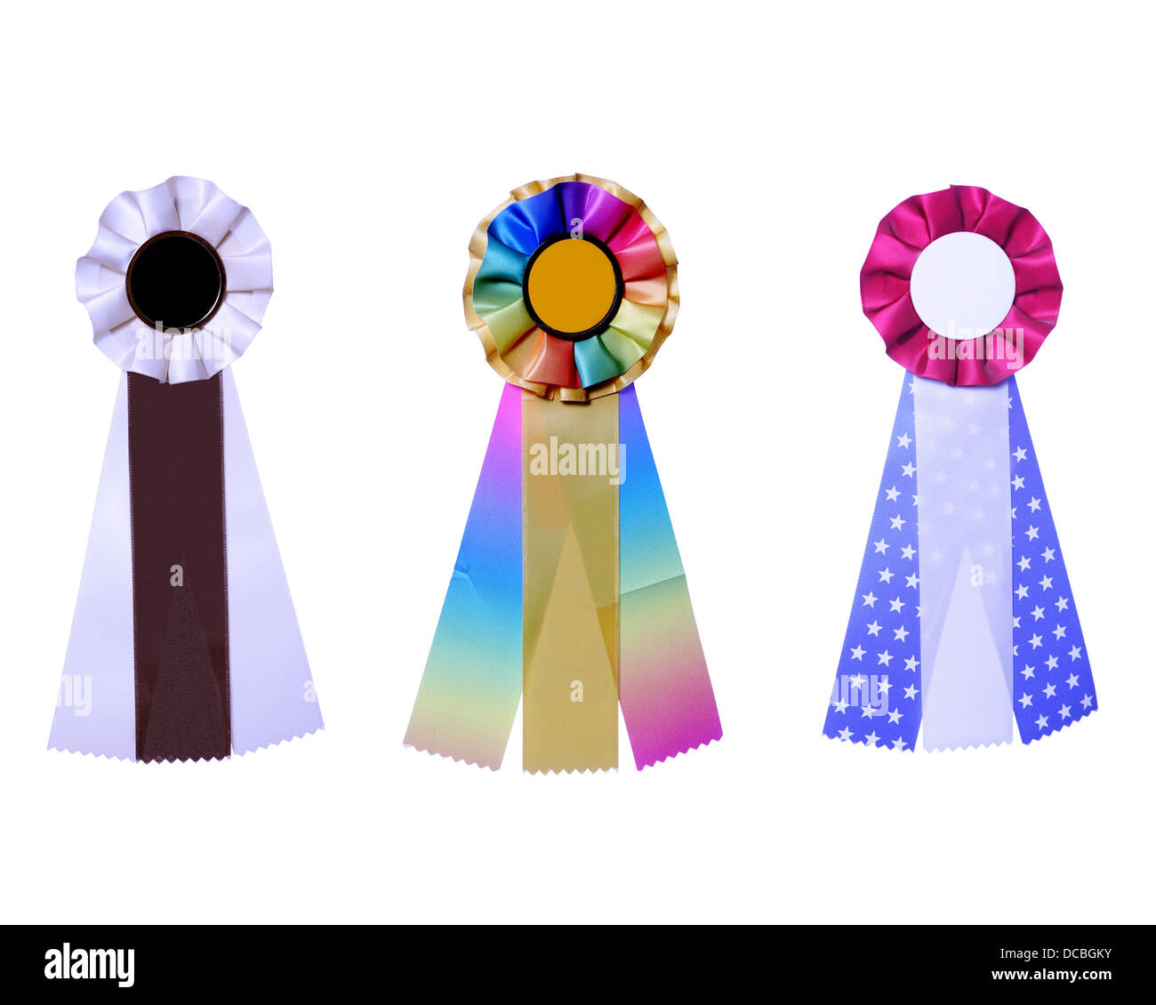 Set of three satin ribbons Stock Photo - Alamy
