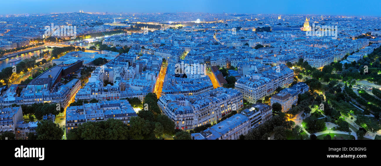 Panorama of the bridges of paris hi-res stock photography and images ...