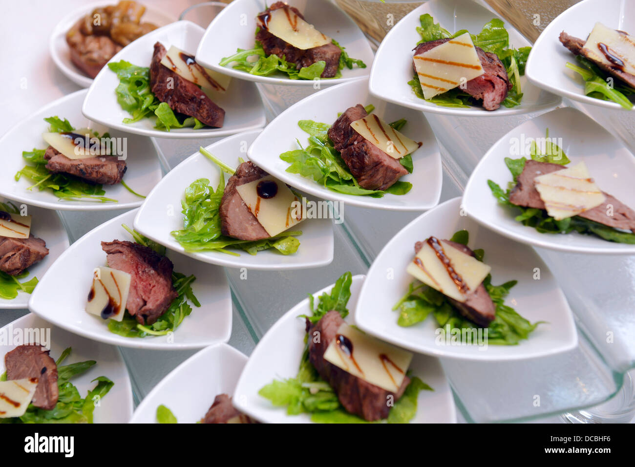 pork with herbs and parmesan on the buffet table Stock Photo - Alamy