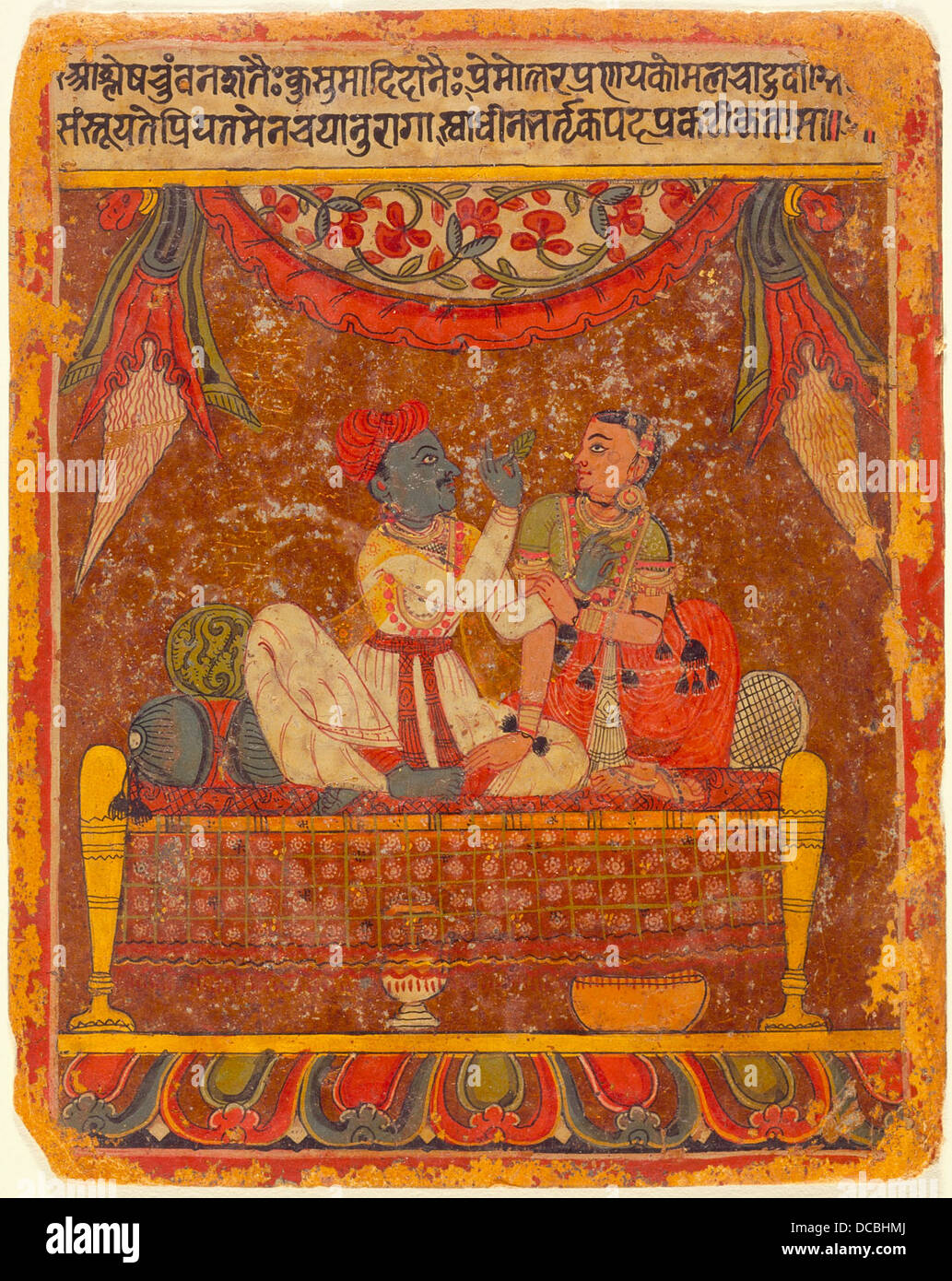 This Indian painting, titled 'Independent Heroine', depicts the ...