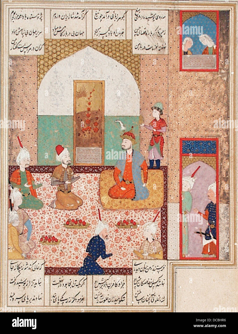 This illustration from Nizami's Khamsa manuscript depicts Iskandar ...