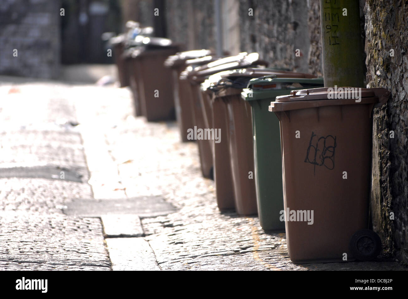 Brown bins hi-res stock photography and images - Alamy