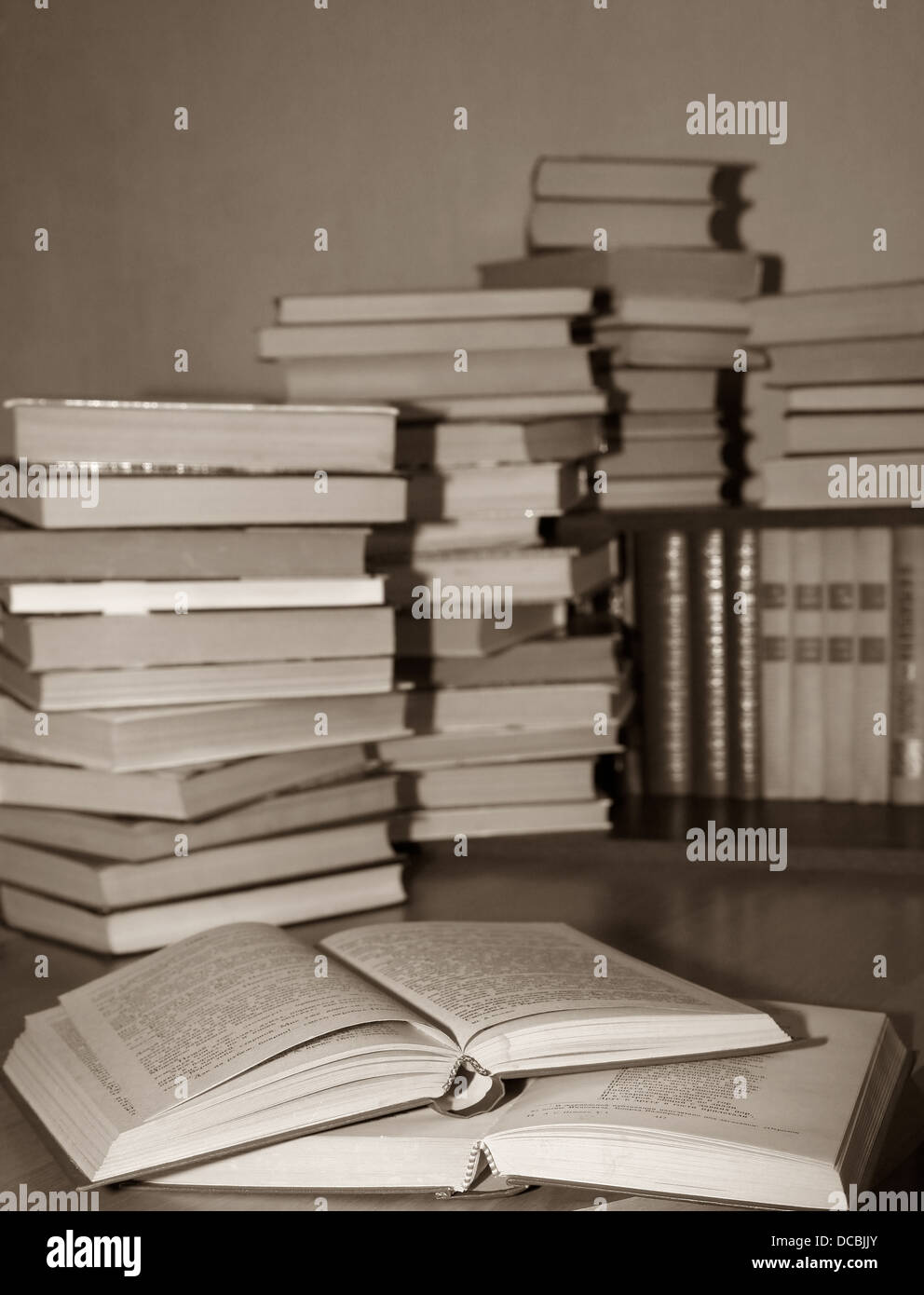 Many old books Stock Photo - Alamy