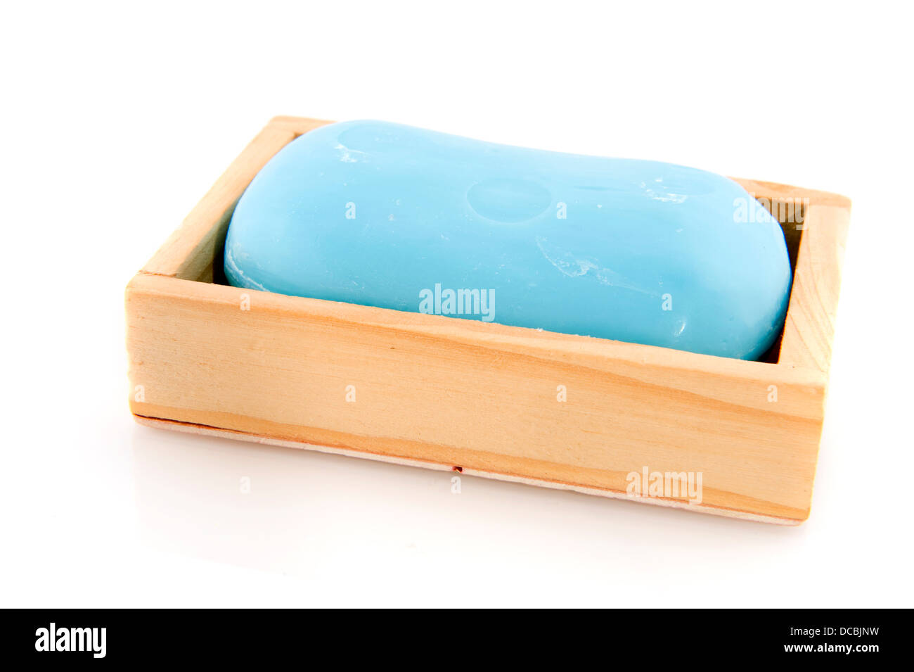 Blue bar soap Stock Photo - Alamy